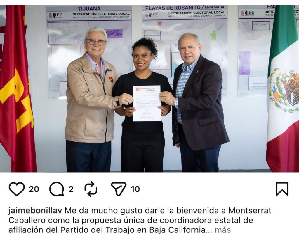 Recluta Jaime Bonilla a Monserrat Caballero